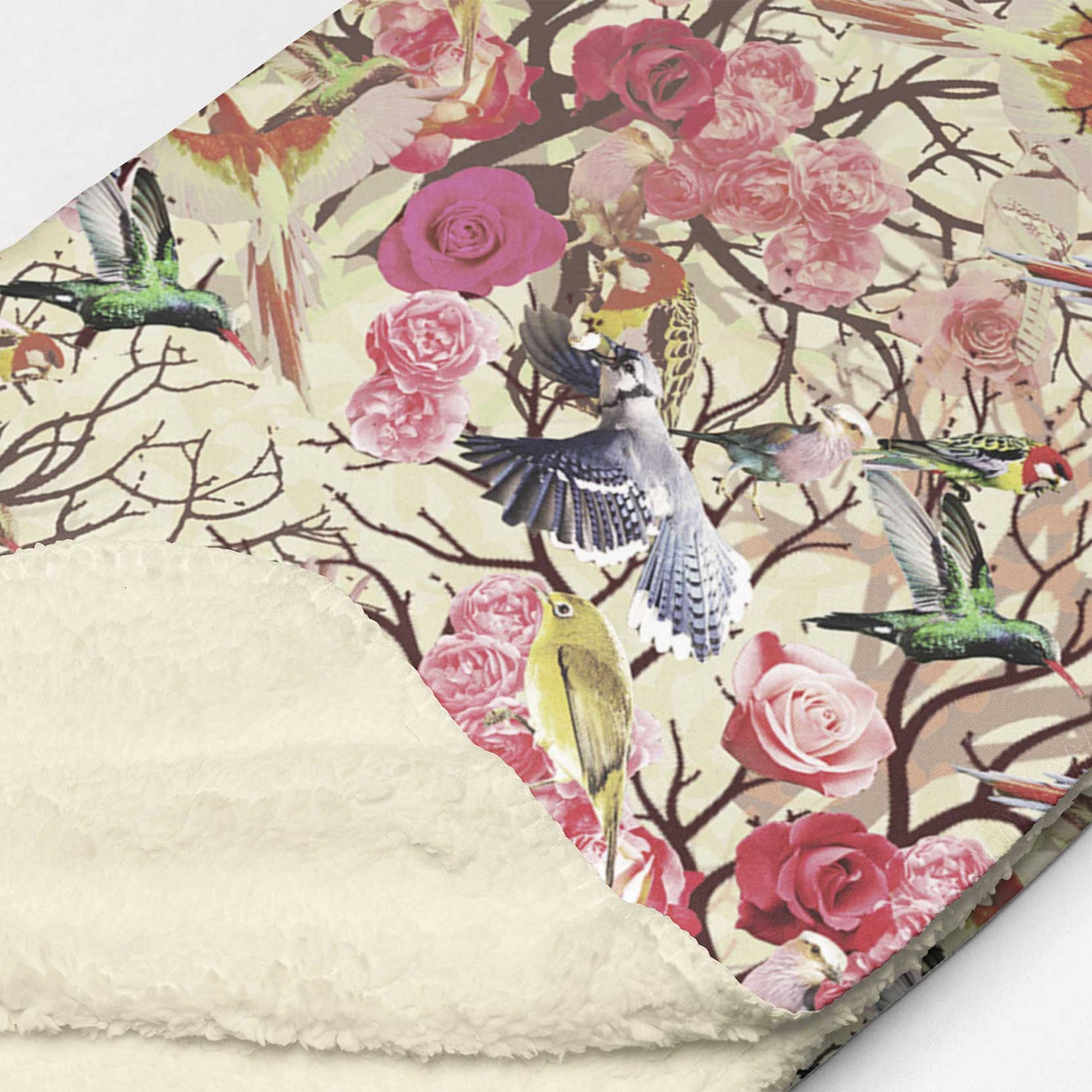Tropical Birds Sherpa Throw / Blanket – Doris Brixham