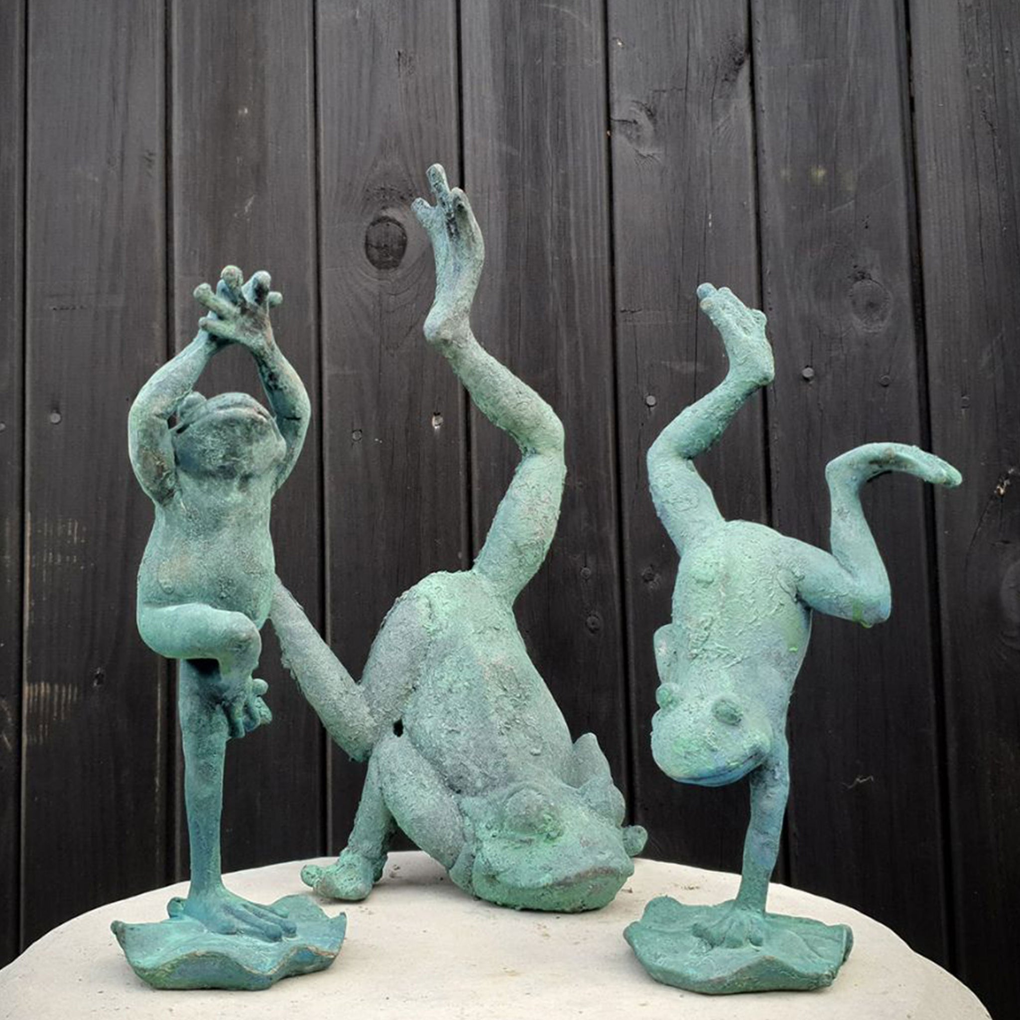 Yoga Cast Iron Verdigris Frog – Doris Brixham