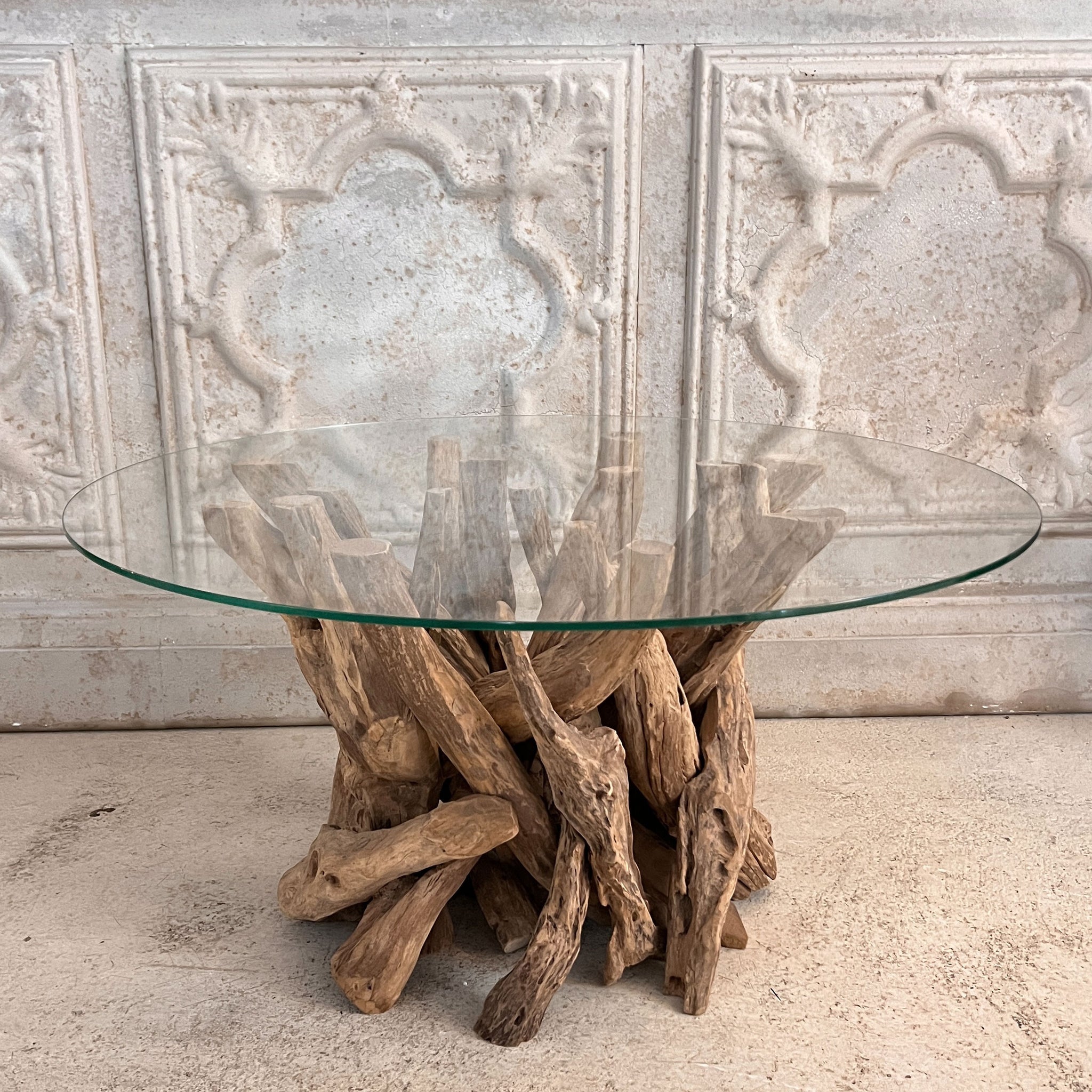 Driftwood Round Coffee Table 40cm High – Doris Brixham